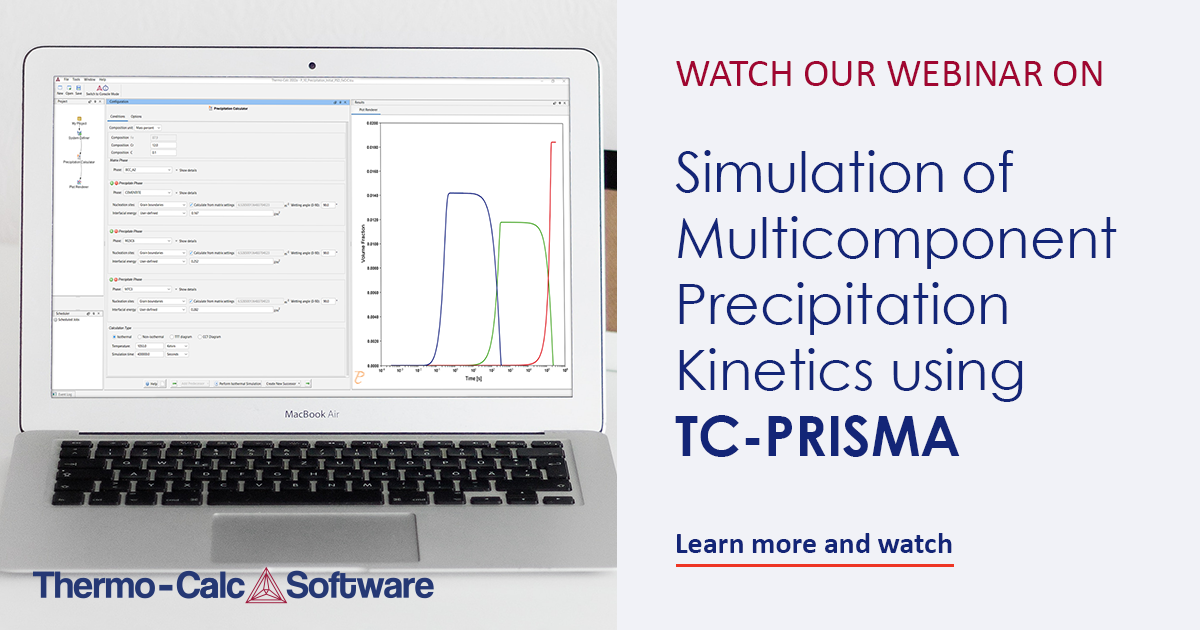 Webinar - Simulation of Multicomponent Precipitation Kinetics using TC ...